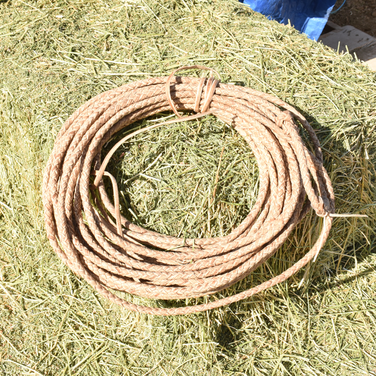 The Corrales Braided Rawhide Ranch Reata – Charro Gear